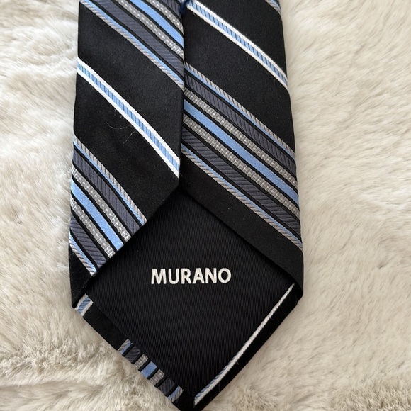 Murano | Accessories | Mens Murano Black And Blue Tie | Poshmark